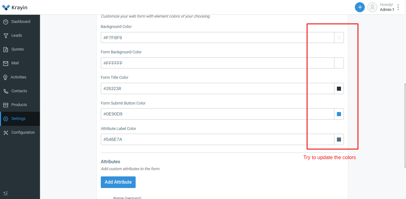The user should be able to update the Customize Web Form. · Issue #874 · krayin/laravel-crm · GitHub