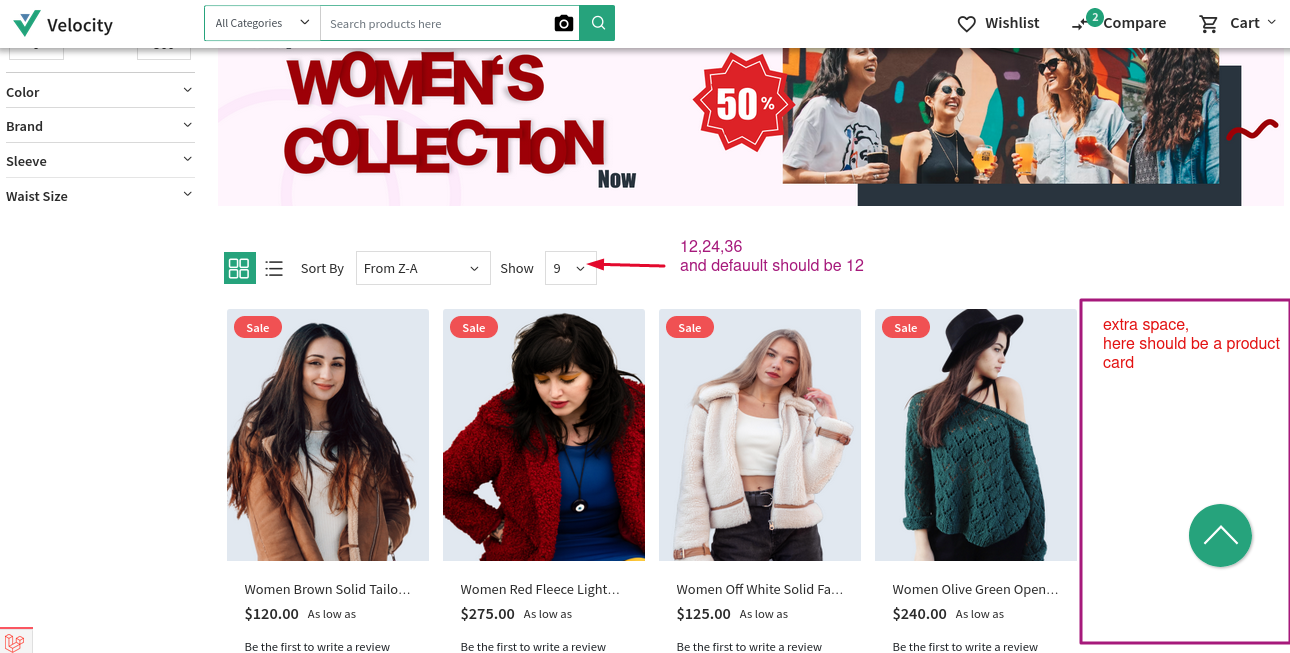 The Product listing page should be improved. · Issue #7191 · bagisto/bagisto · GitHub