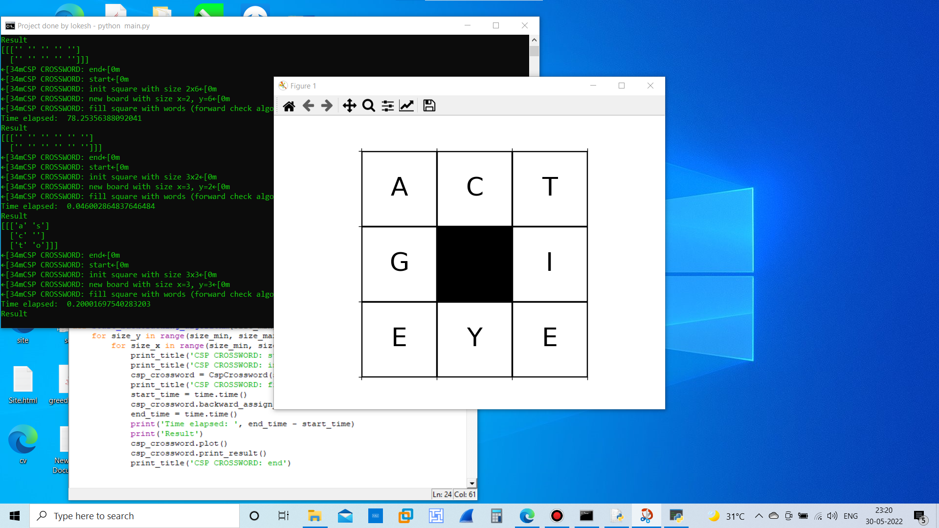 GitHub - lokeshb003/crossword-ai: Crossword Solver using Constraint ...