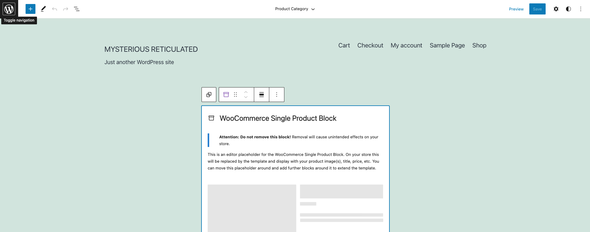 Full Store Editing: Block templates are showing wrong information in ...