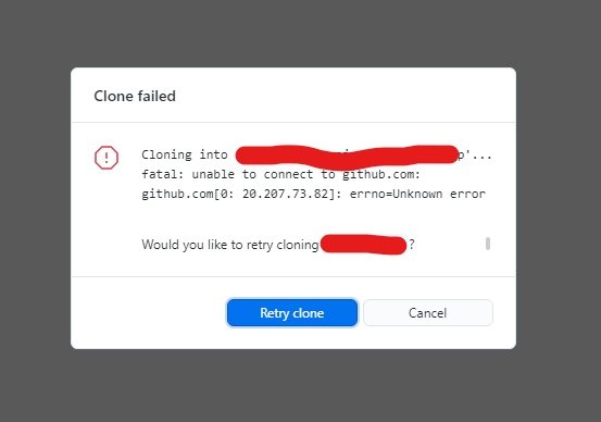 Cloning Error · Issue #15092 · desktop/desktop · GitHub