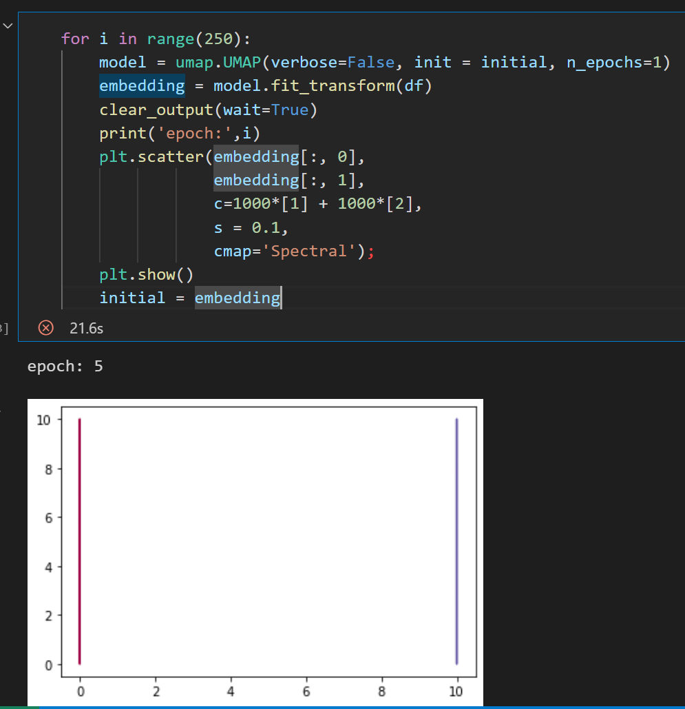 initialization cann't be replaced · Issue #845 · lmcinnes/umap · GitHub