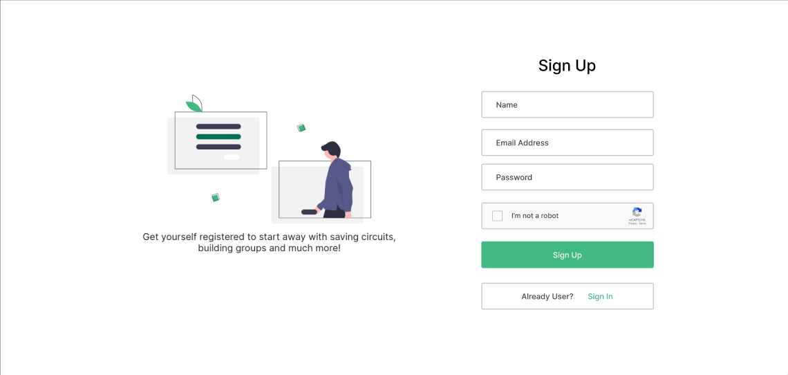 ui: sign-up page revamp · Issue #3635 · CircuitVerse/CircuitVerse · GitHub
