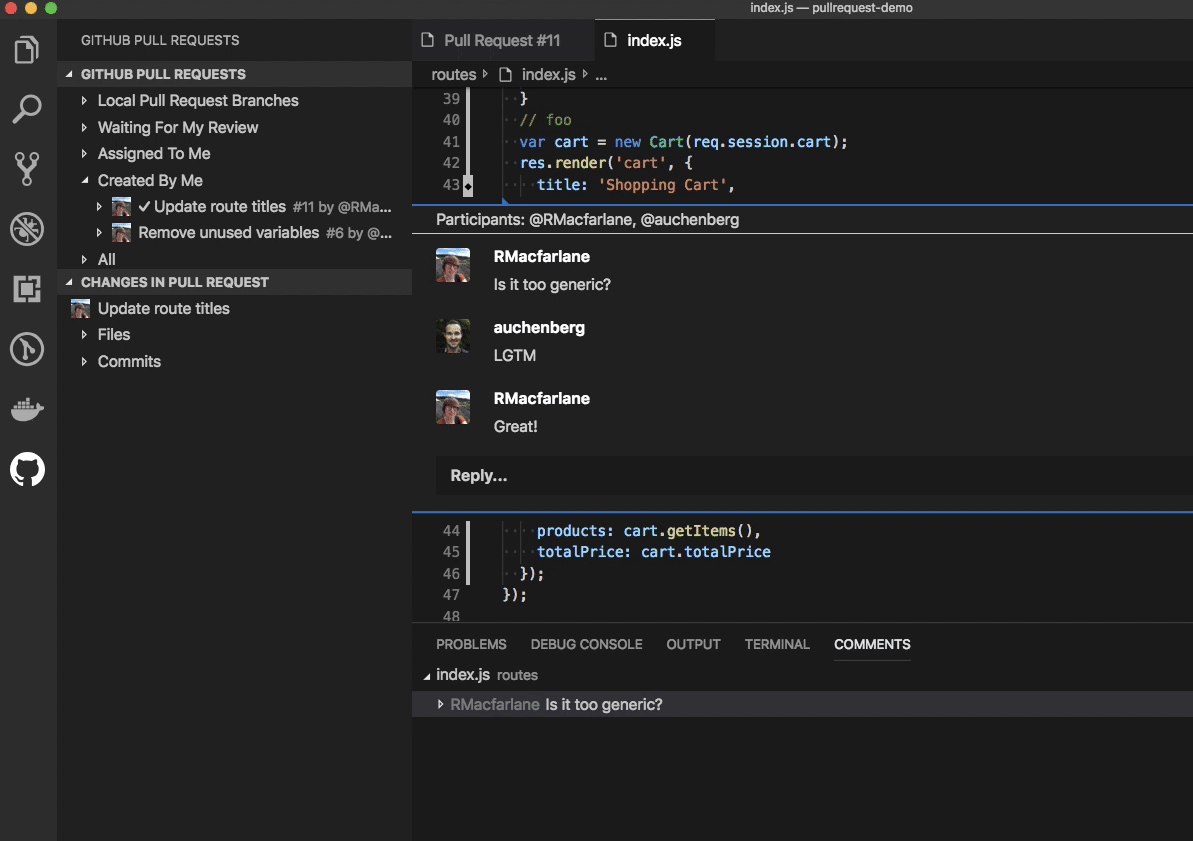 How to add comment UI to editor · Issue #2023 · microsoft/vscode-pull ...