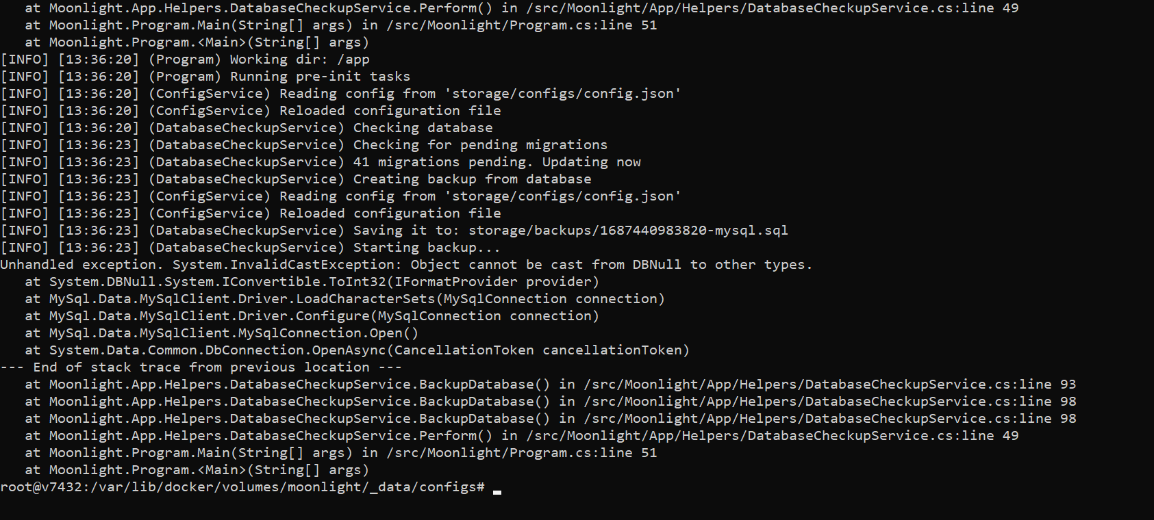Database issue · Issue #186 · Moonlight-Panel/Moonlight · GitHub