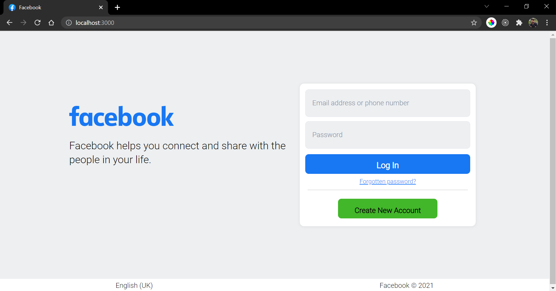 GitHub - Sabareesh-Subramanian/Facebook-Clone: This repository holds the clone of Facebook.com ...