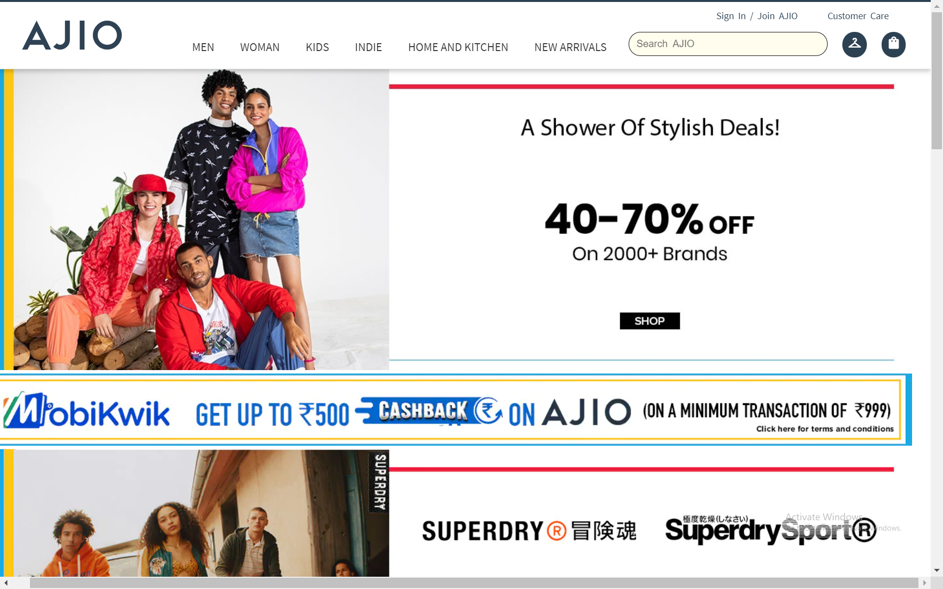 GitHub - himanshubisht31/Ajio_Clone: AJIO, an online shopping website ...