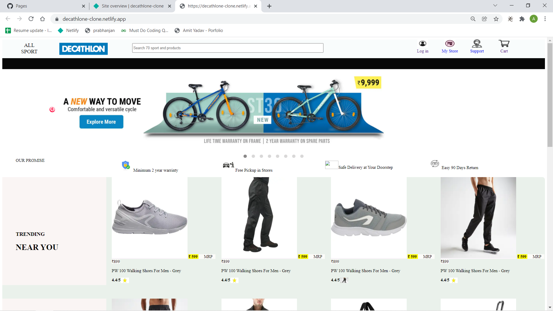GitHub - amit9793/Decathlon-clone-website: Decathlon S.A. is a French ...