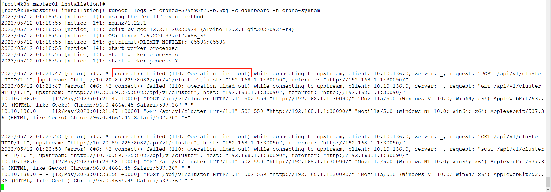 Request Crane Dashboard Service of Proxy Interface，Appear 502 Bad Gateway · Issue #791 · gocrane ...