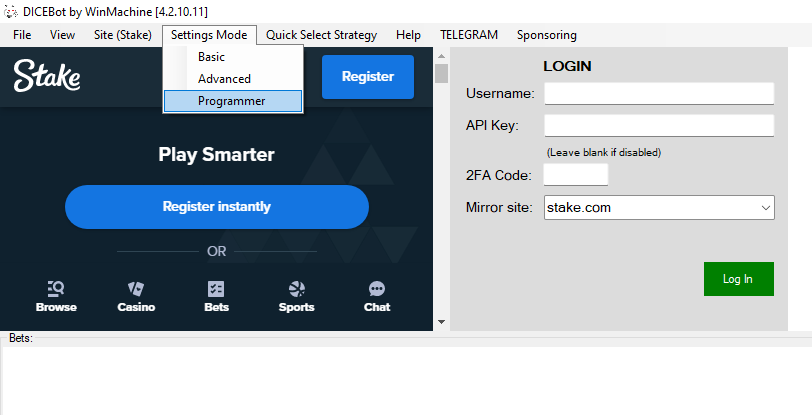 GitHub - GedelQ/MiniGale: Bot para aposta automática na Stake.com