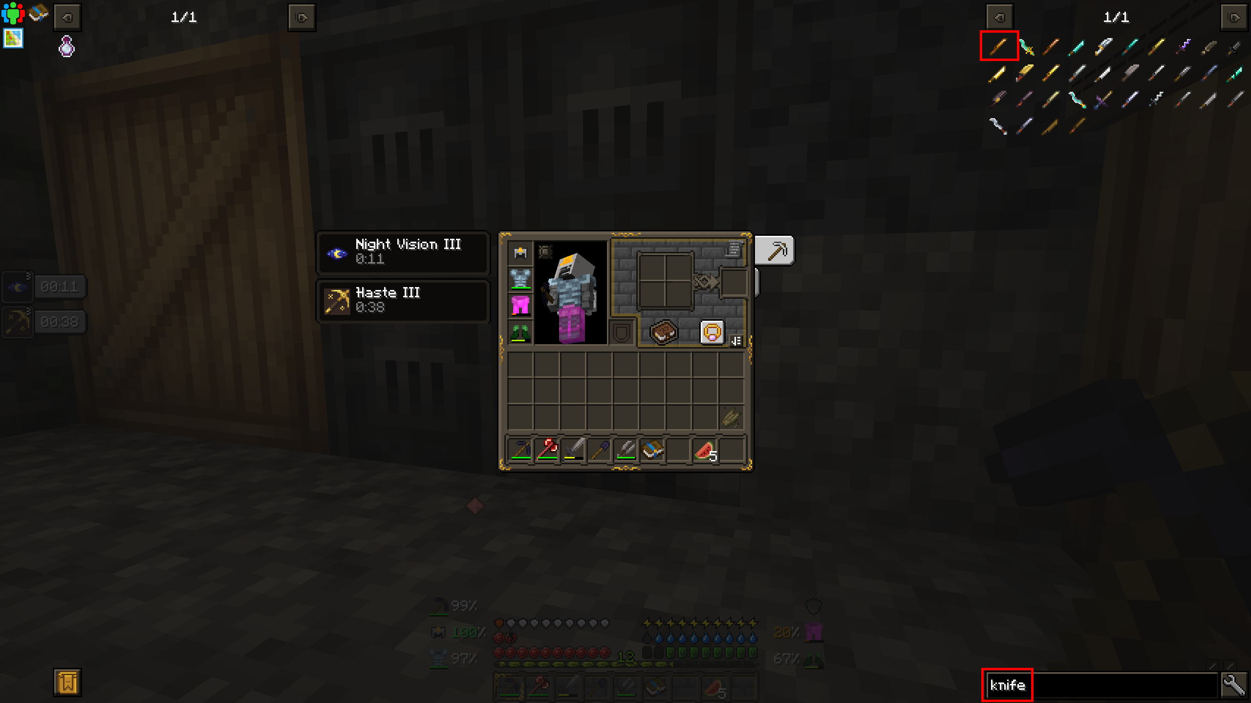 Hovering over Spartan Weaponry knives in JEI causes the client to crash · Issue #275 ...