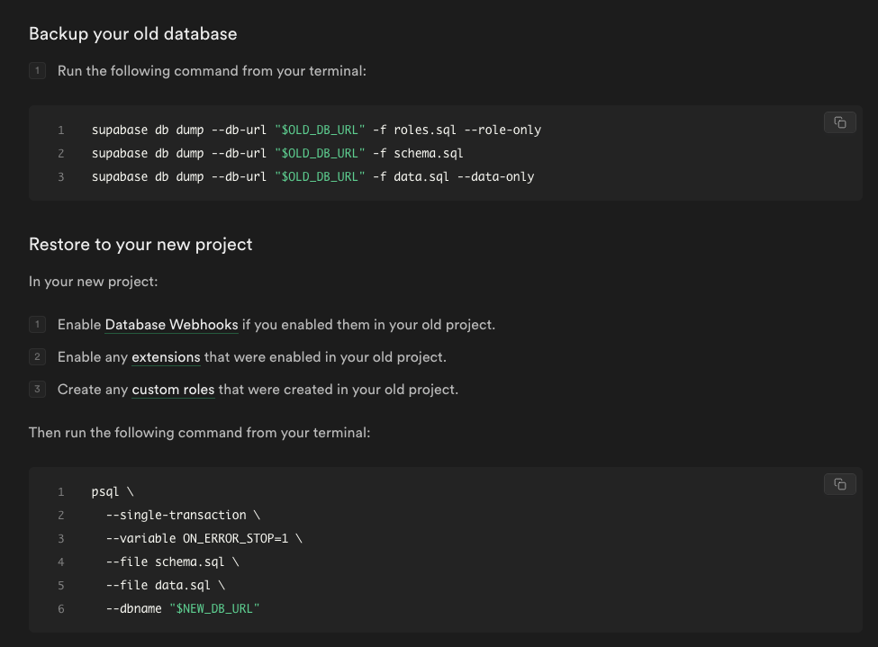 Error in migrating and upgrading docs? · Issue #933 · supabase/cli · GitHub