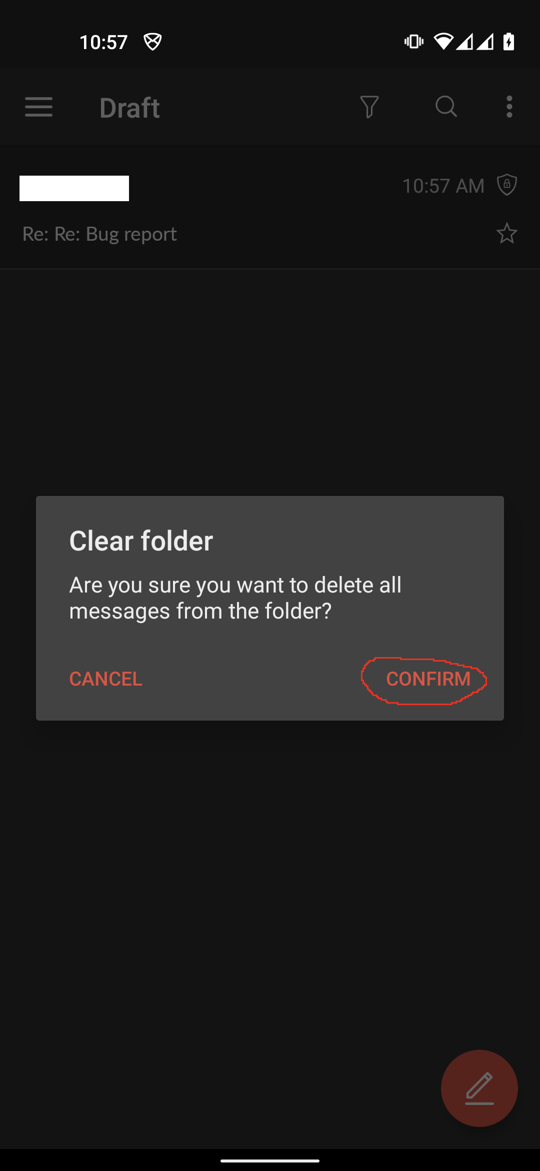 Connection Error When Attempting To Empty The Drafts Folder · Issue 388 · Ctemplarandroid · Github