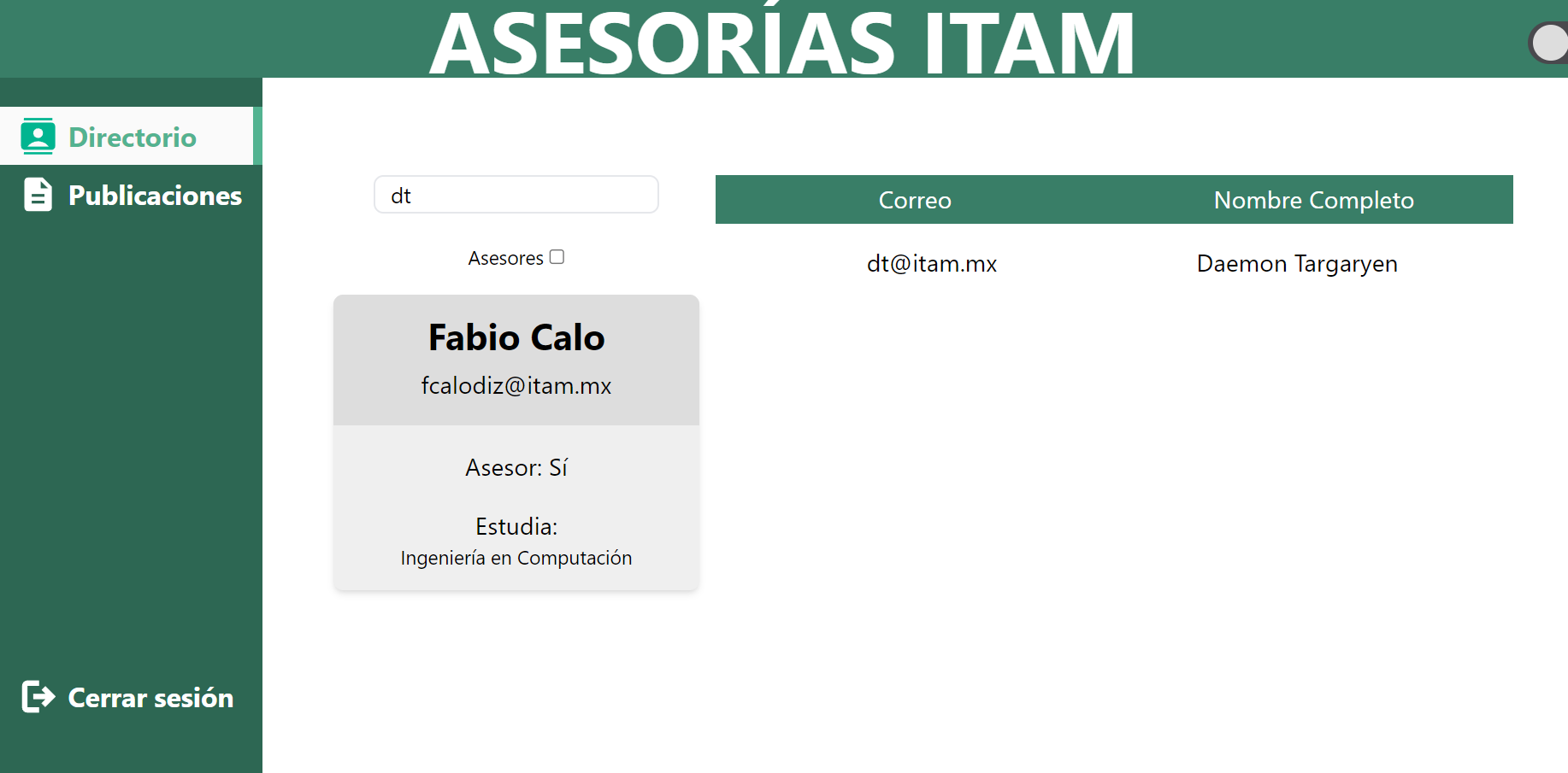 GitHub - Asesorias-ITAM/Client