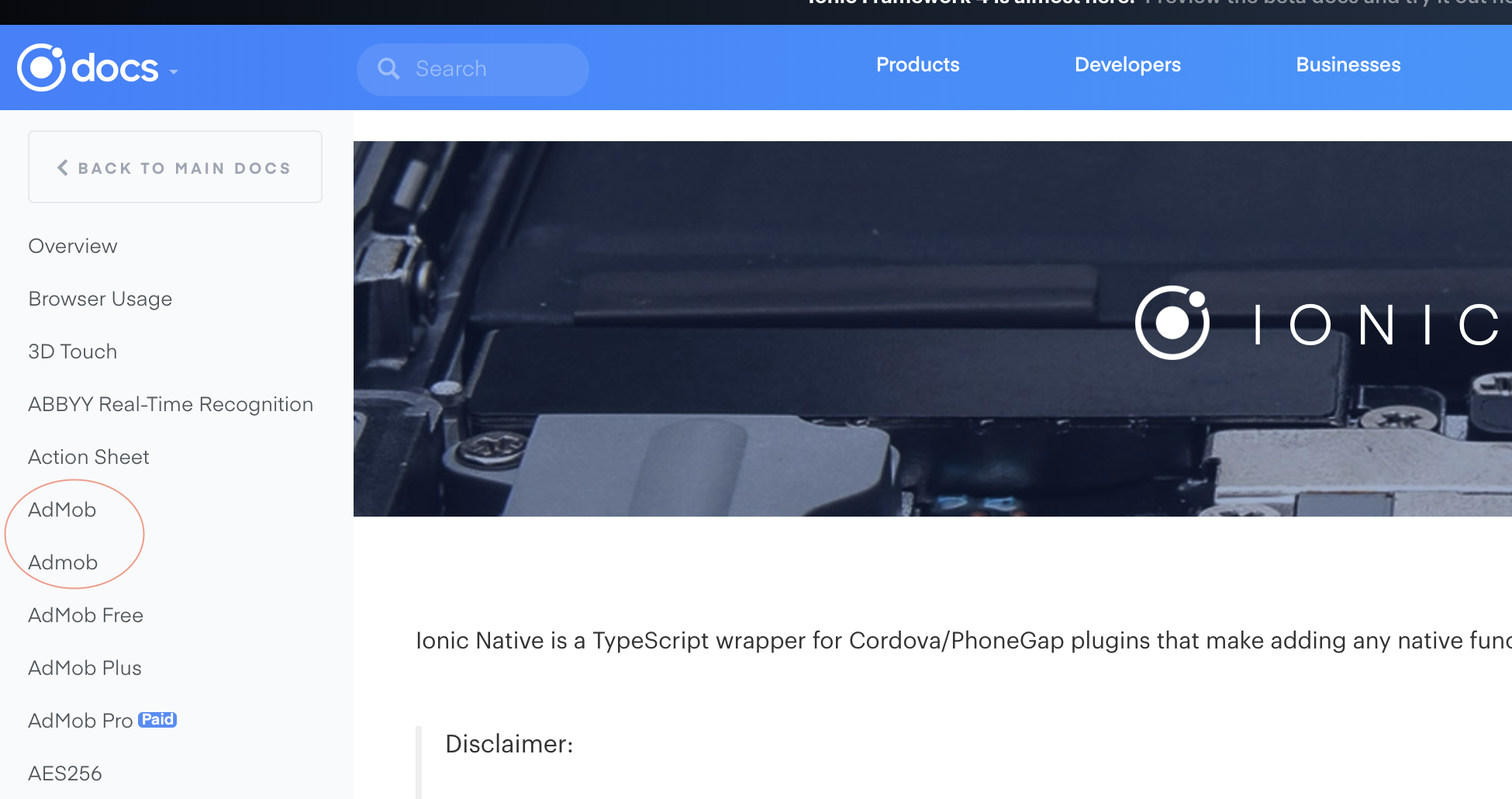 Duplicate entry in ionic-native docs · Issue #2870 · danielsogl/awesome-cordova-plugins · GitHub