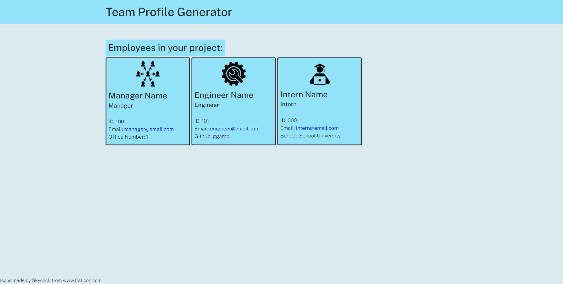 GitHub - ggamb/OOP-Team-Profile-Generator
