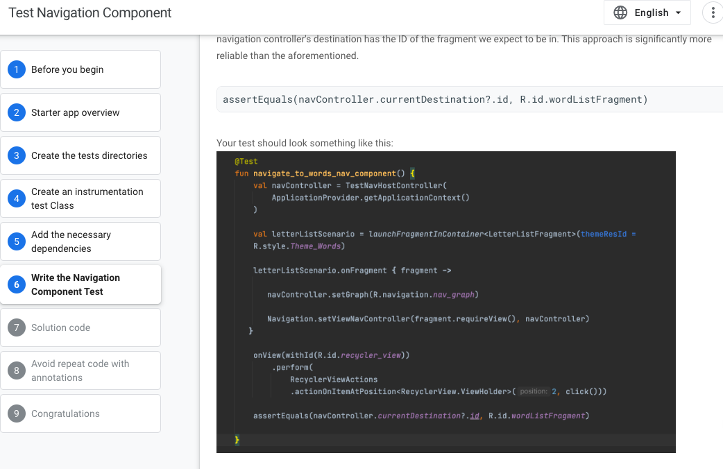 Missing Test snippet in Task 6 of description · Issue #228 · google ...