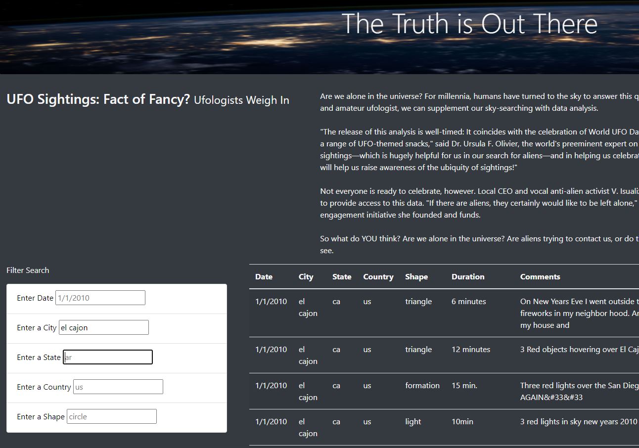 GitHub - yaekobboru/UFOs