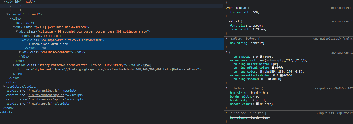 collapse component doesn't render correctly for me · Issue #58 · saadeghi/daisyui · GitHub
