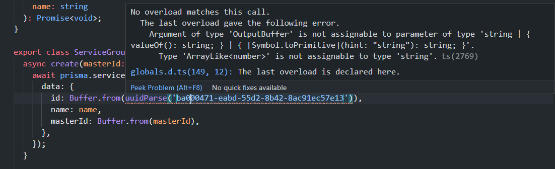 UUID values are not automatically converted to their binary form on ...