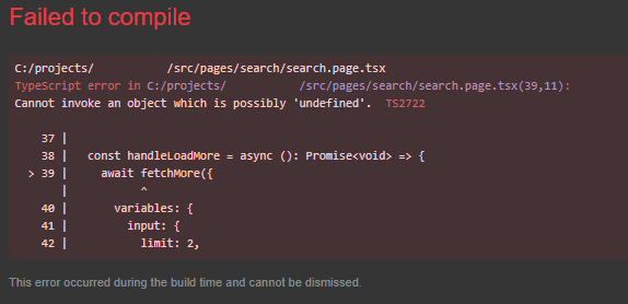 Fetch more function is undefined for useLazyQuery react-apollo hook · Issue #6904 ...