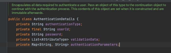 UnsupportedOperationException in setAuthenticationParameter(AuthenticationDetails.java:229 ...