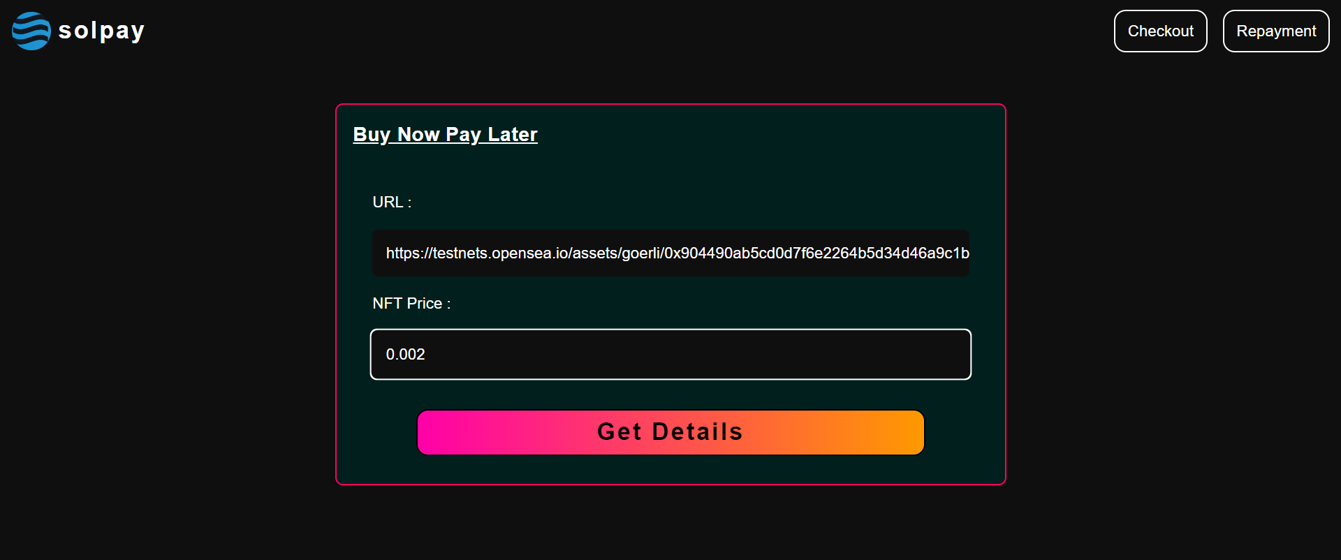 GitHub - SugamKuber/bnpl: buy now pay later Dapp