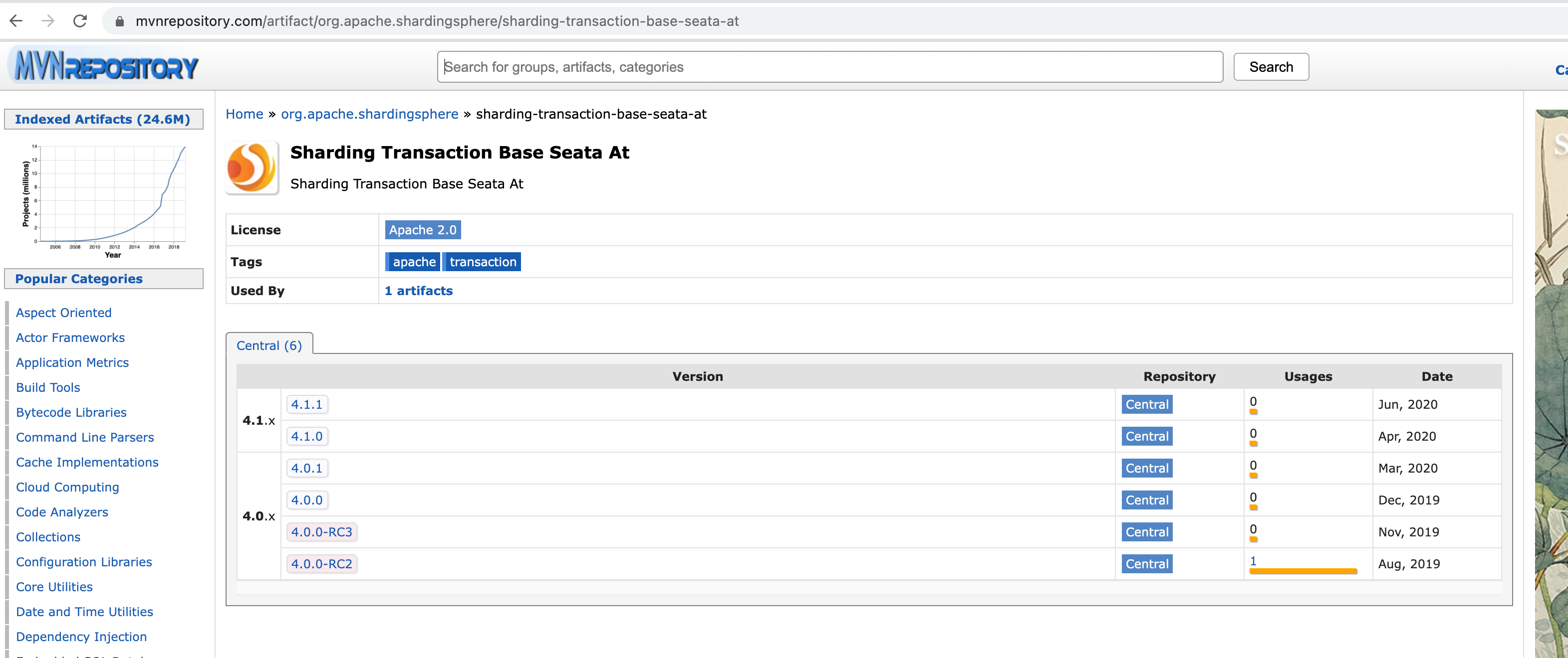 Can not find shardingsphere-transaction-base-seata-at-5.0.1-SNAPSHOT ...