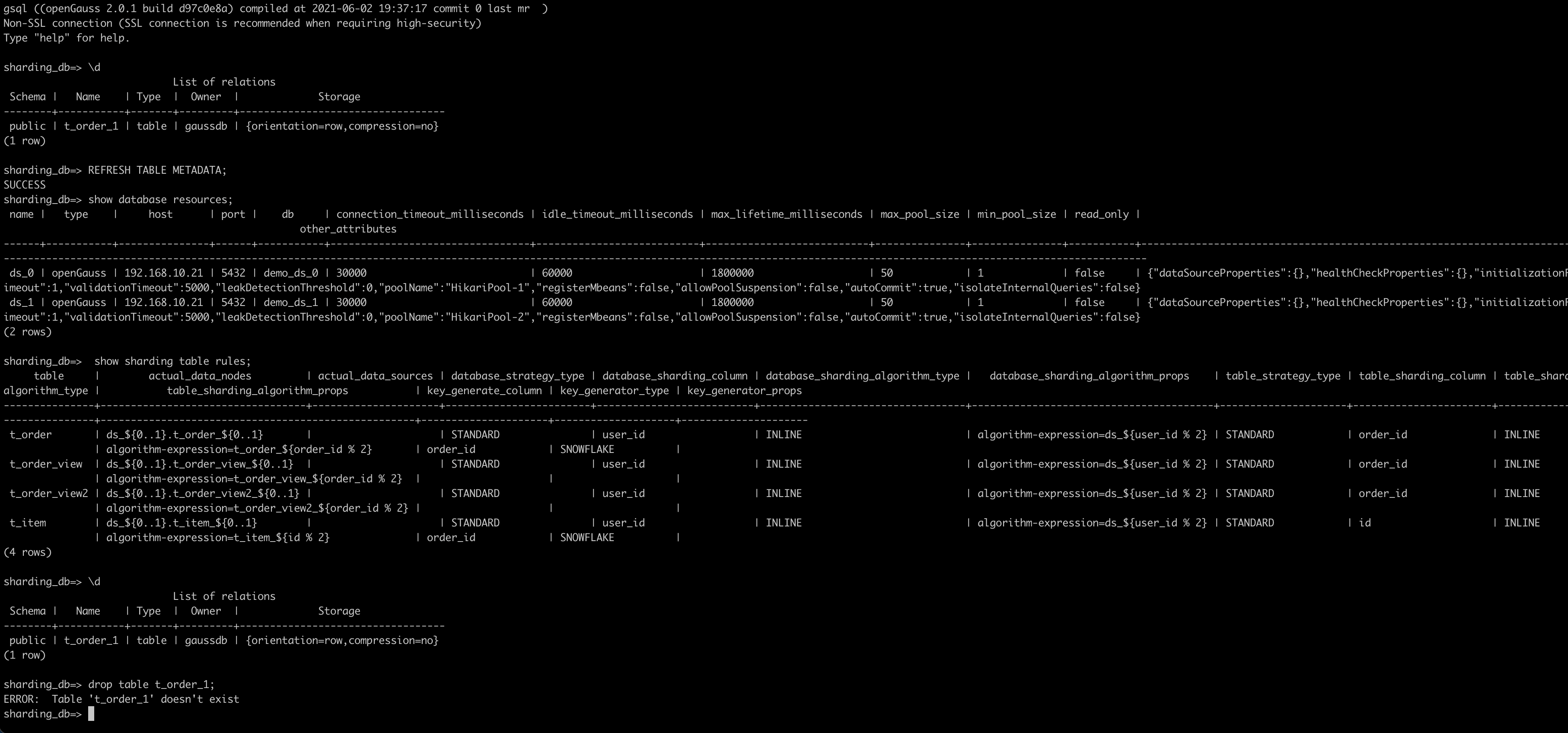 Use proxy `show tables;` output `t_order_1`,but can't delete it. · Issue #20071 · apache ...