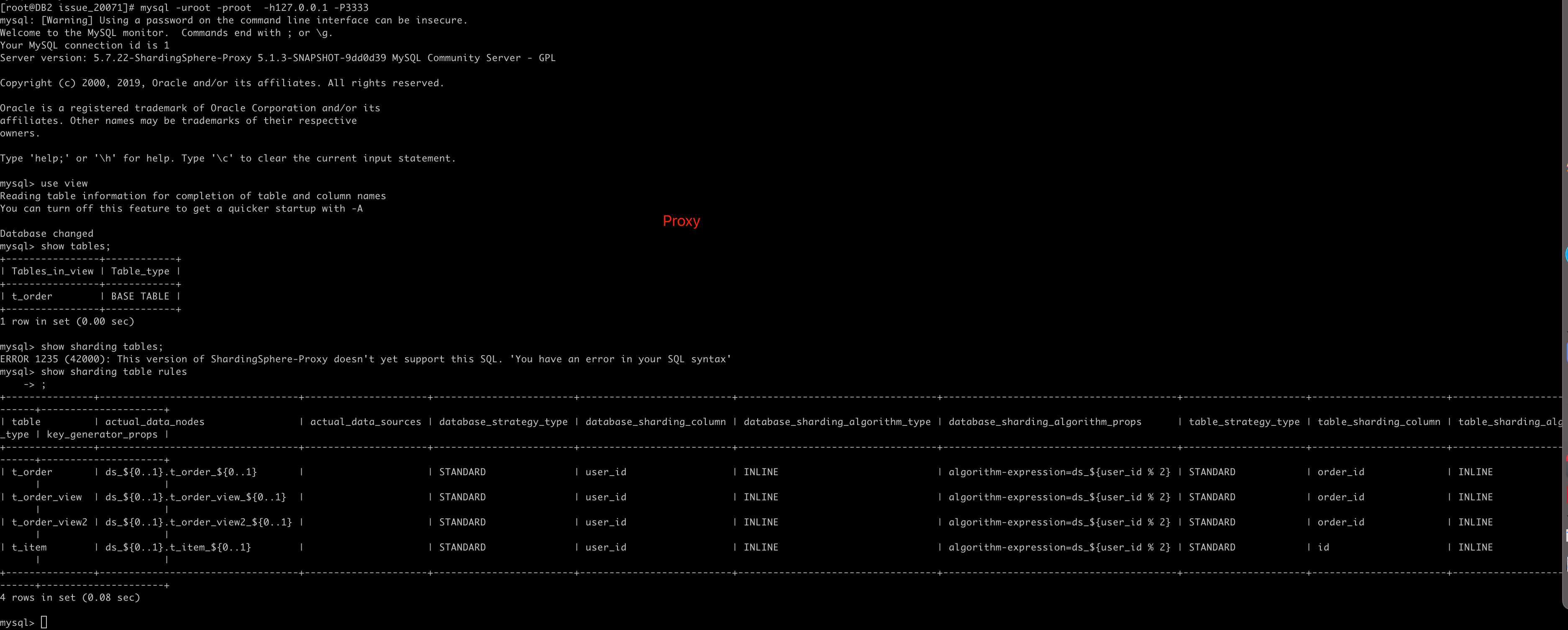 Use proxy `show tables;` output `t_order_1`,but can't delete it. · Issue #20071 · apache ...