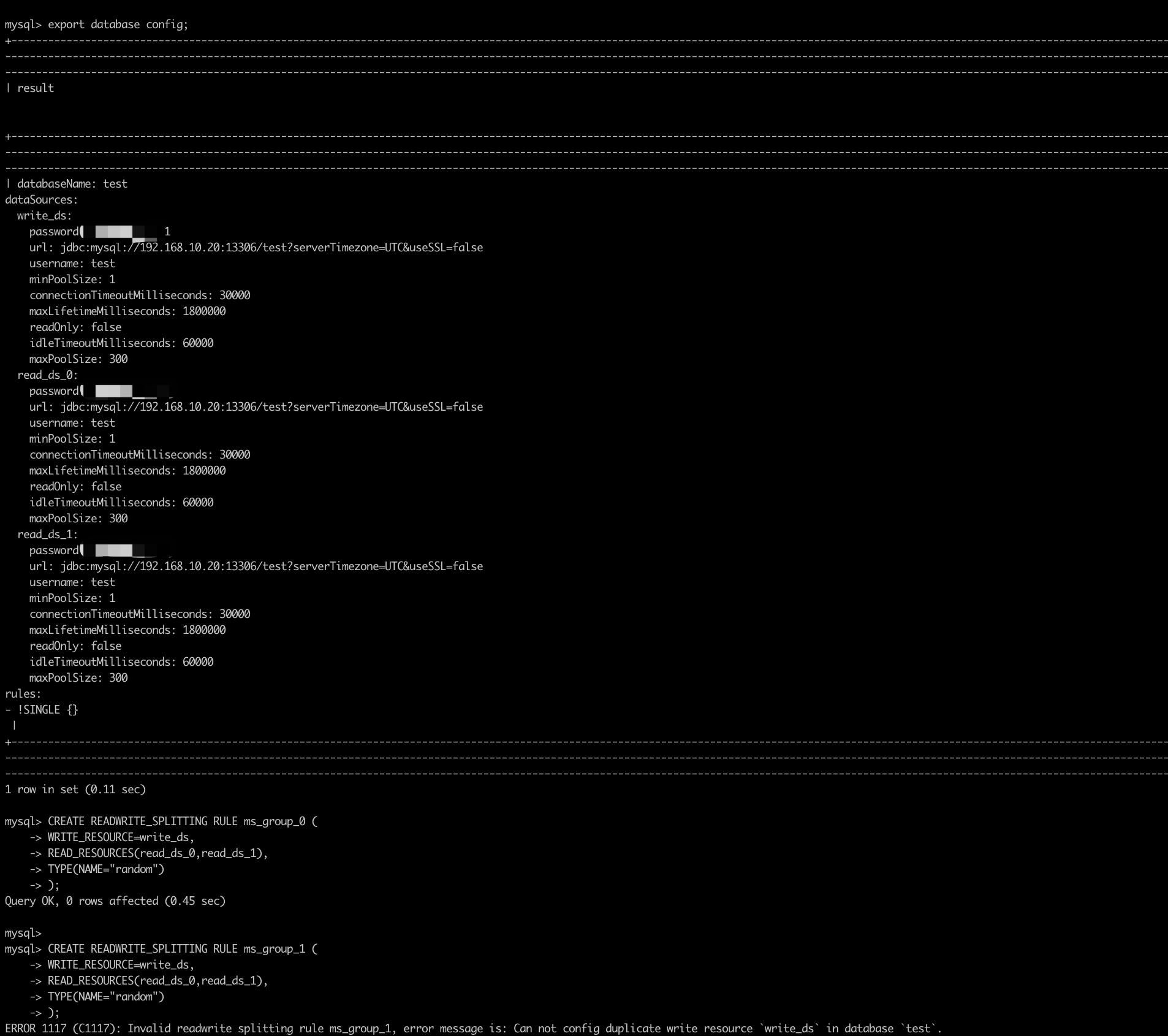 Maybe We Can Verify Datasource In Readwrite Splitting Rules，before Create Readwrite Splitting
