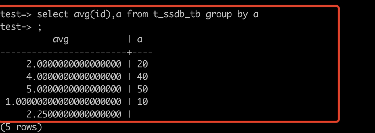 The result of select syntax group by non-shard key（column exists null value）is incorrect ...