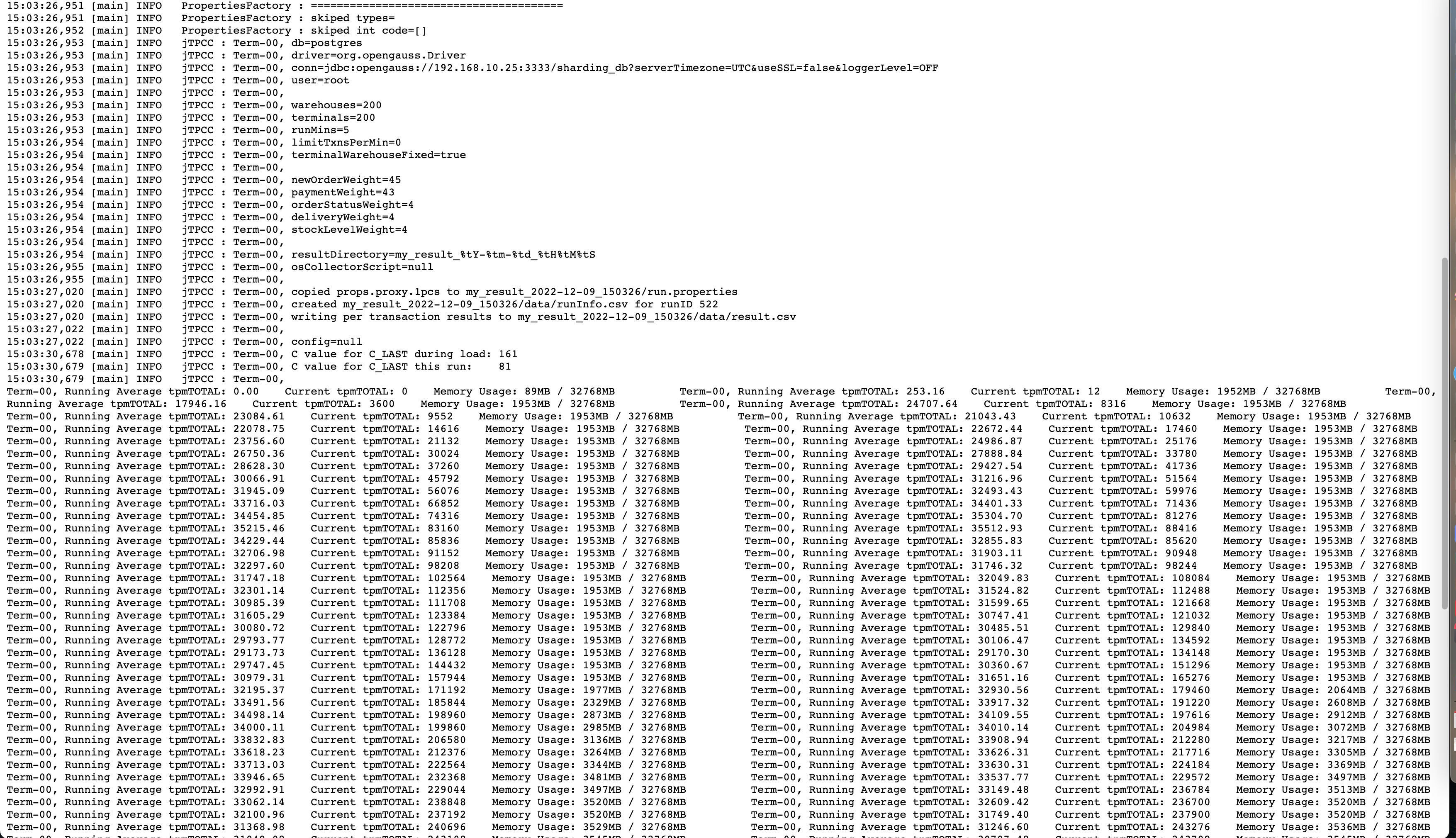 When the federation function is enabled, an exception occurs when tpcc is executed. · Issue ...
