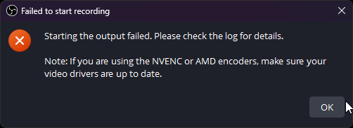 Not selecting an audio track causes output to error · Issue #8887 · obsproject/obs-studio · GitHub