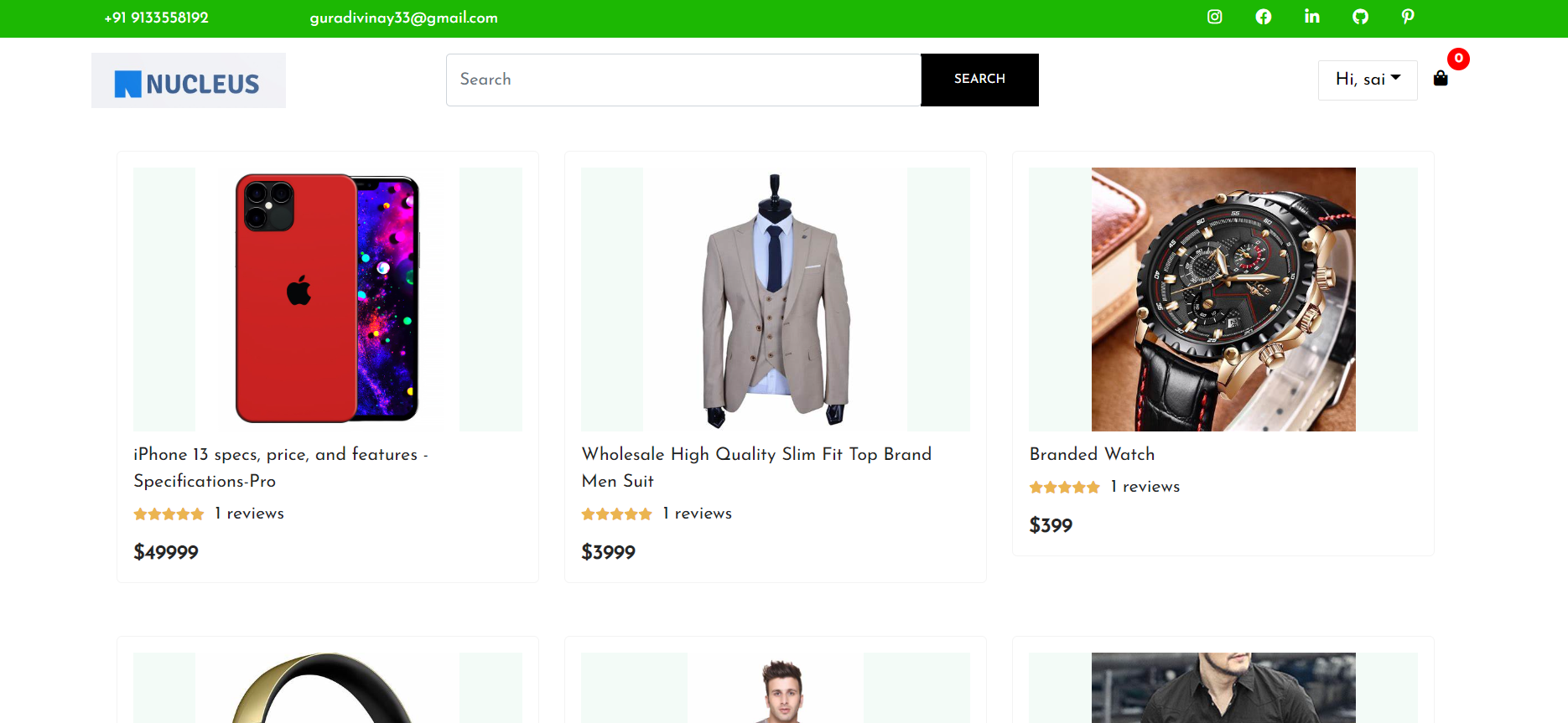 GitHub - nagasai-222/ECommerce-WebApp: This ECommerce application will include modern design and ...