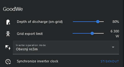Cann't switch-off GoodWe Grid export limit · Issue #92065 · home ...
