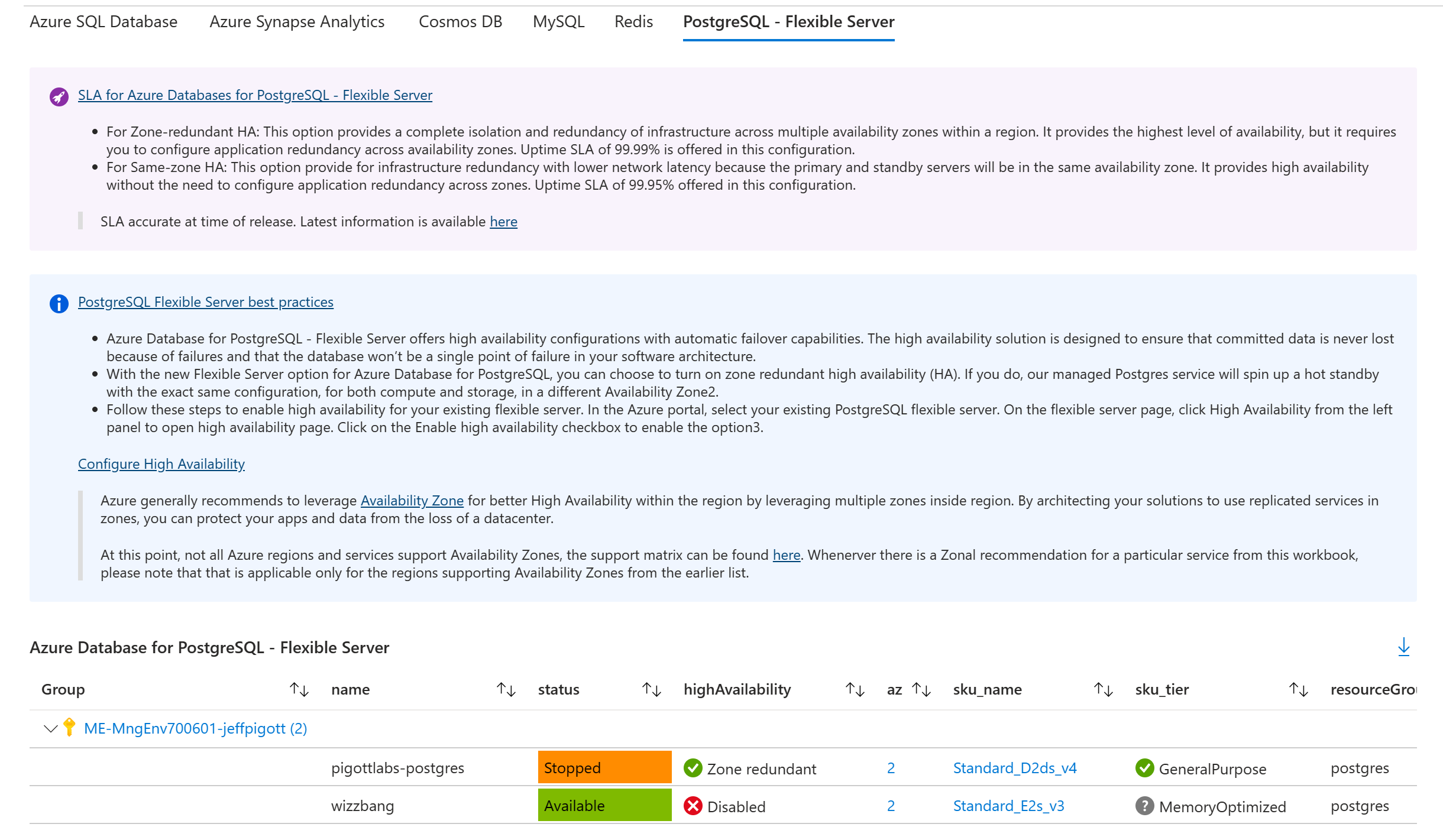 Add additional services such as PostgreSQL, IoT Hub and DPS to workbook · Issue #123 · Azure ...