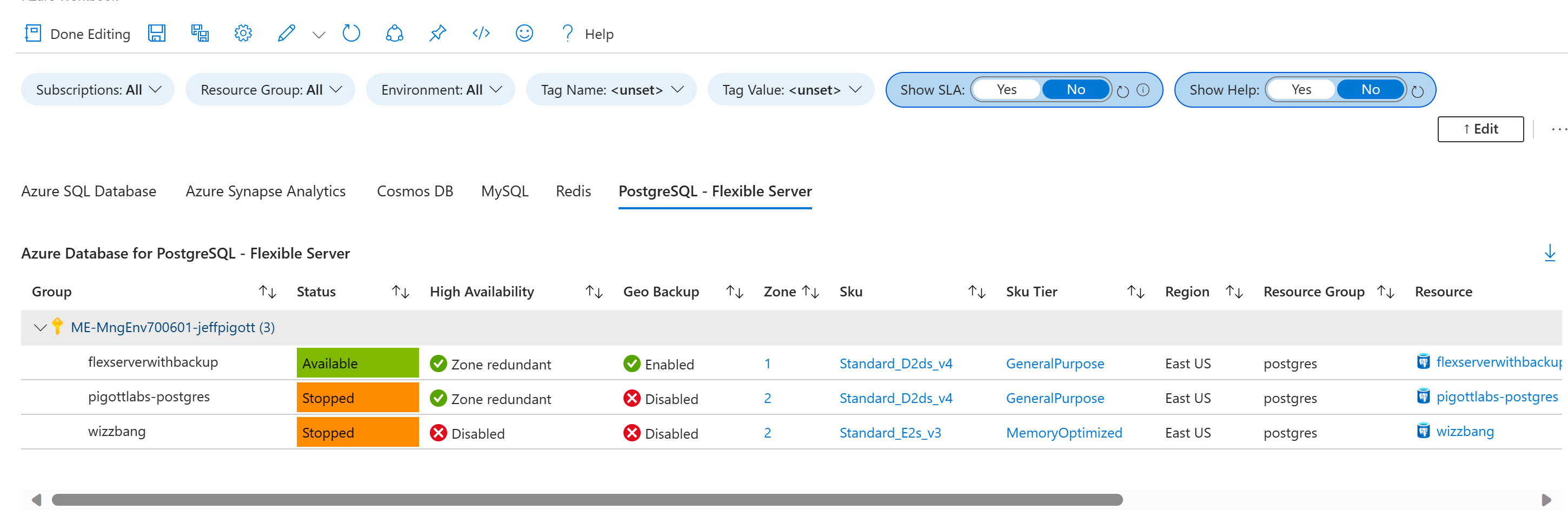 Add additional services such as PostgreSQL, IoT Hub and DPS to workbook · Issue #123 · Azure ...