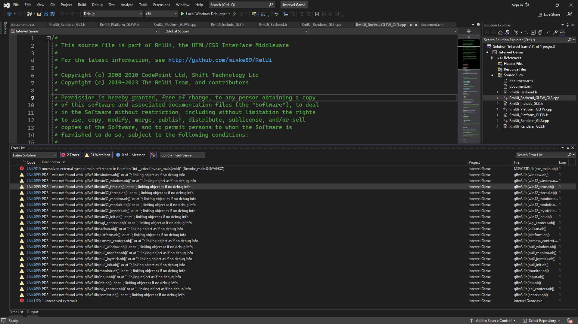 Minimum Glfw Glad Rmlui Setup · Issue 469 · Mikke89rmlui · Github 