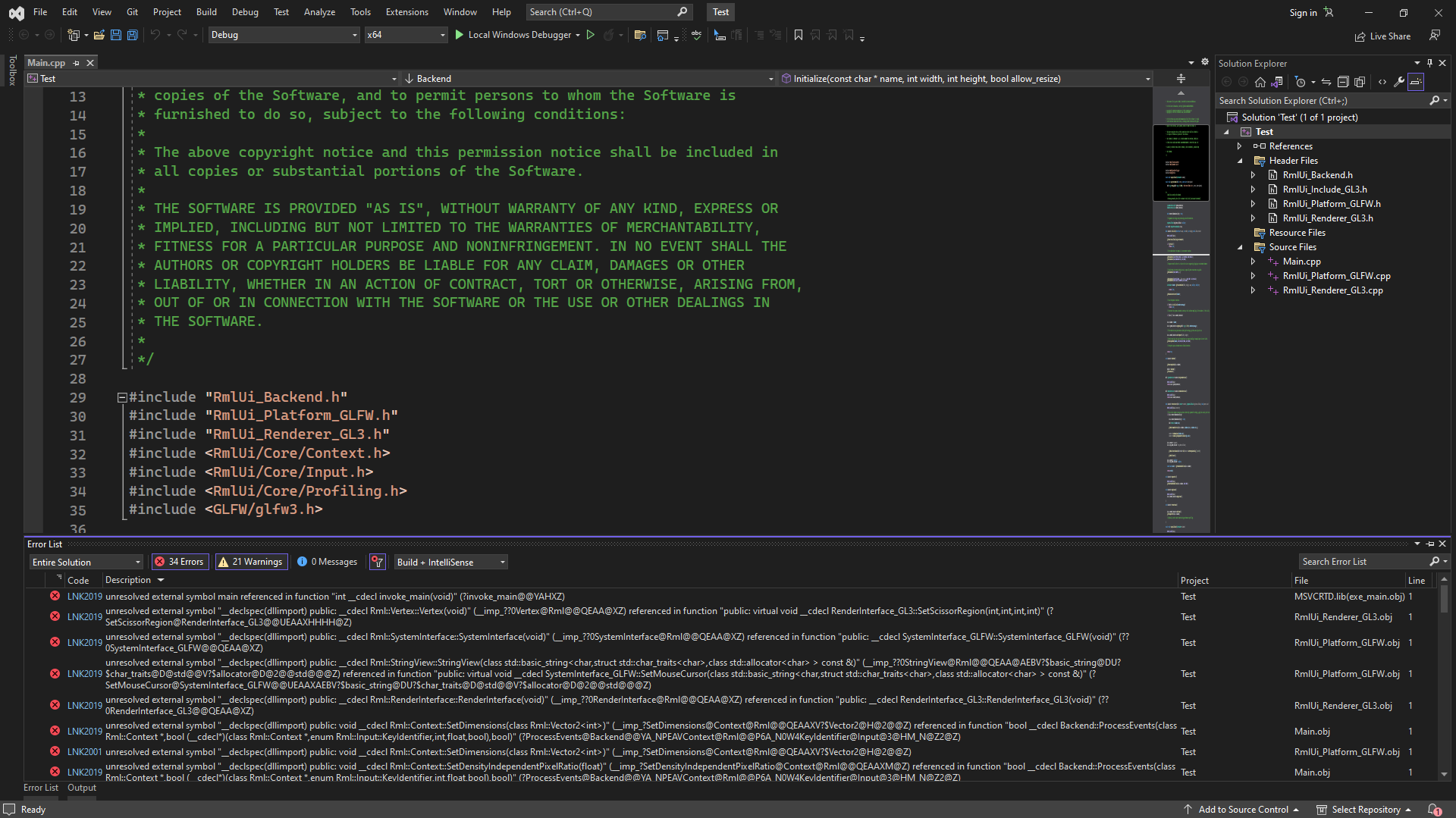 Minimum GLFW + GLAD + RMLui setup · Issue #469 · mikke89/RmlUi · GitHub
