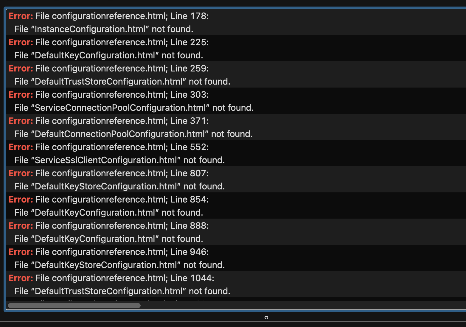 Links To Configurationproperties Table Header For Nested Classes Are