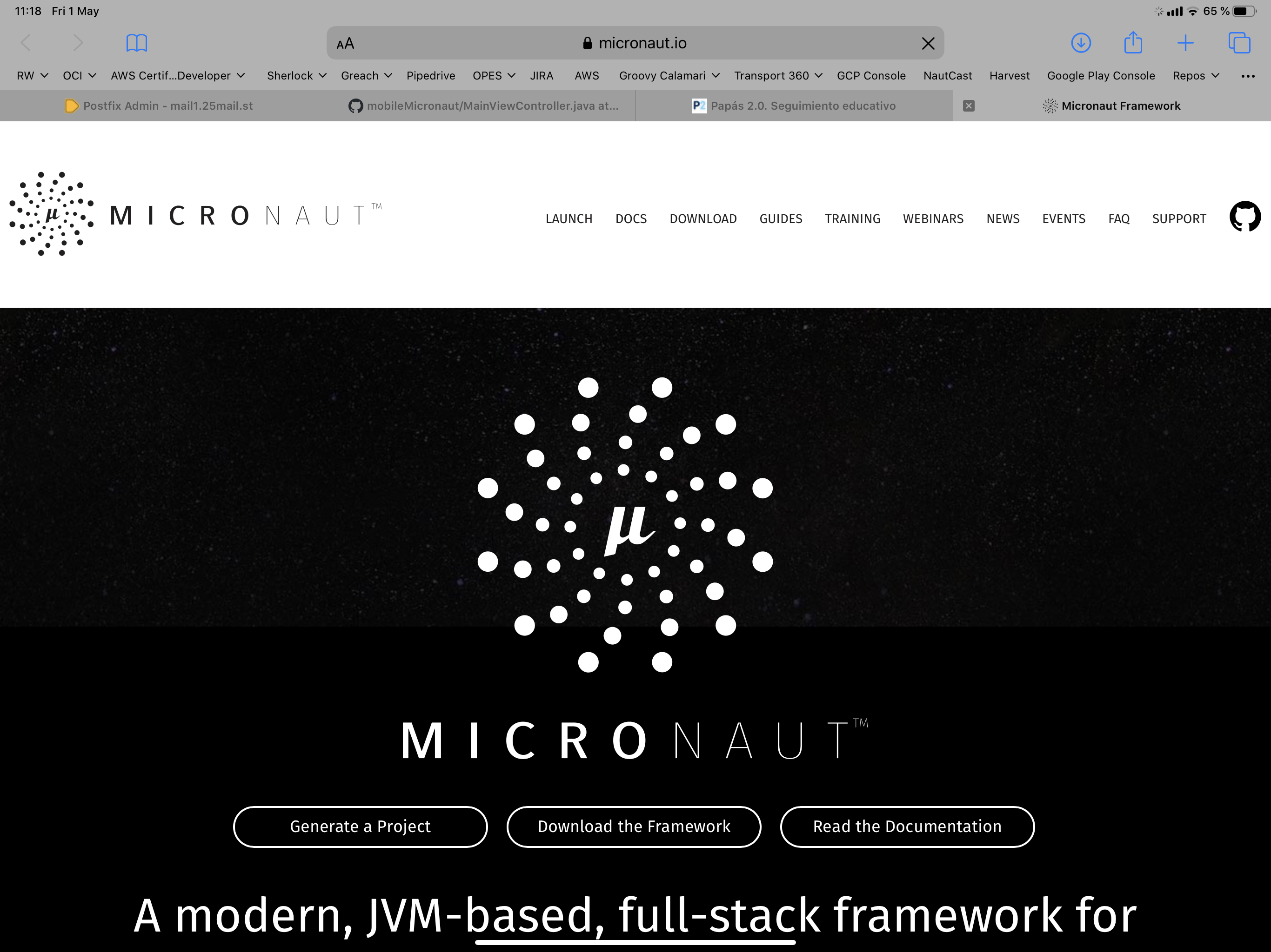 Link Micronaut Launch from main Micronaut website · Issue #62 · micronaut-projects/static ...