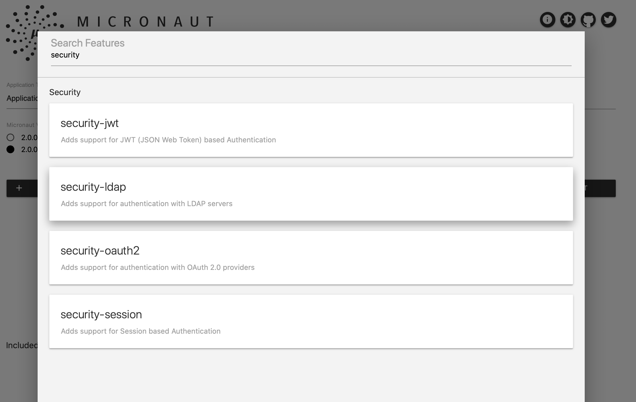 Missing security feature · Issue #254 · micronaut-projects/micronaut-starter · GitHub