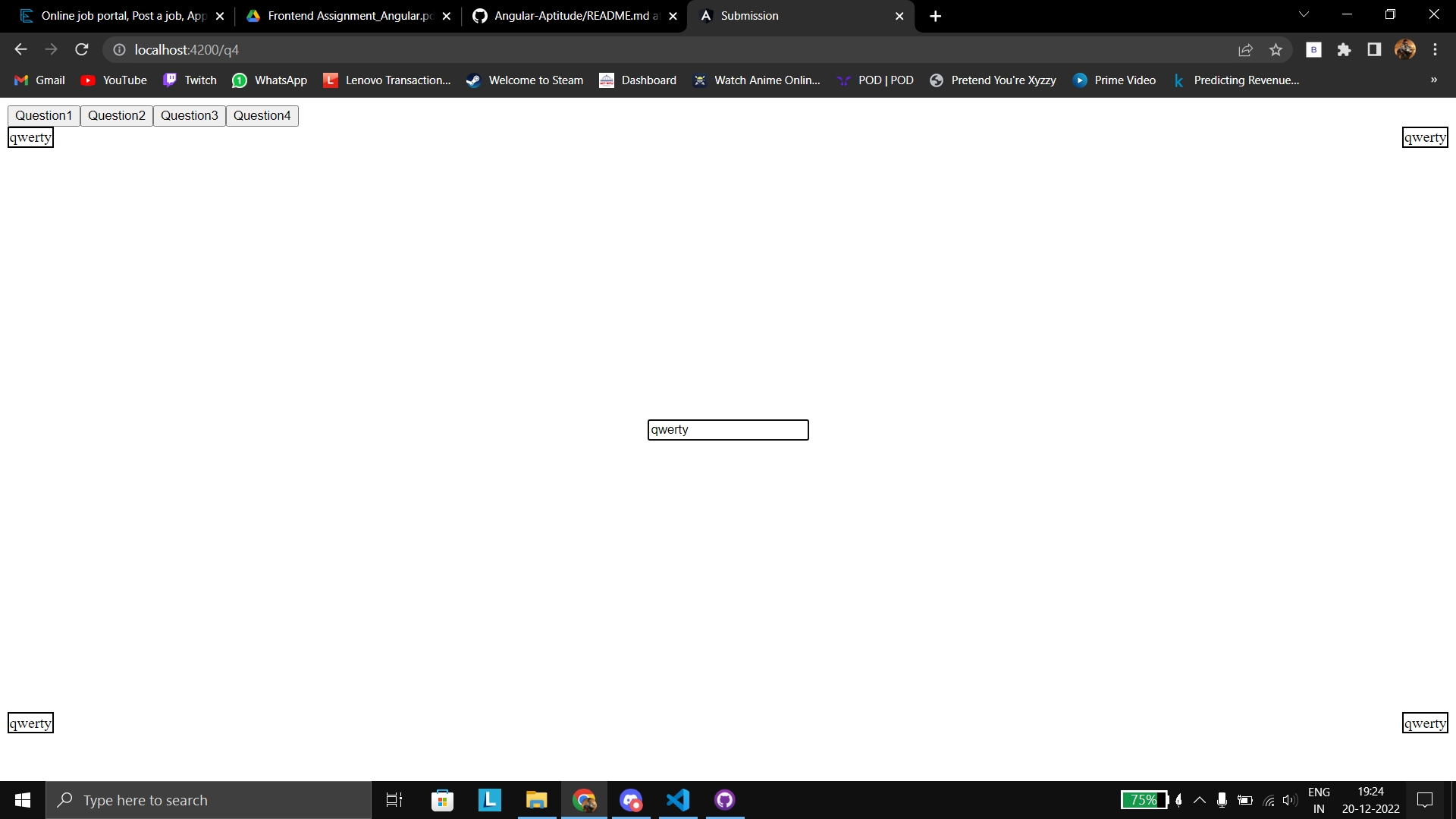 GitHub - OmDhule/Angular-Aptitude