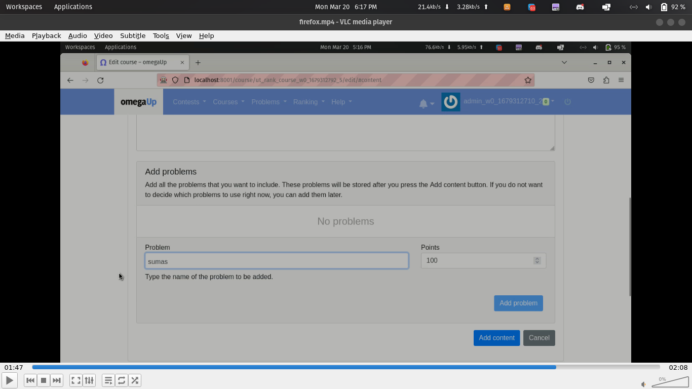 [BUG] Existe una prueba flaky en selenium · Issue #6931 · omegaup/omegaup · GitHub
