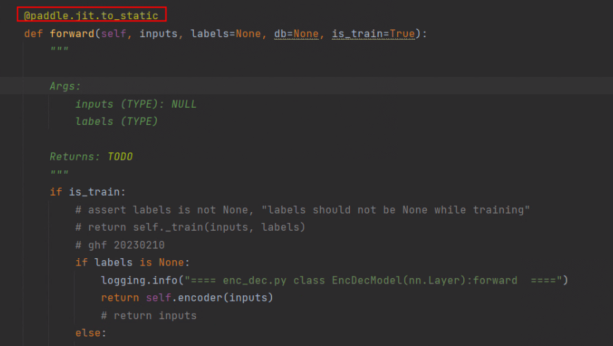 TypeError: unhashable type: 'DecoderSQLItem'，paddle.jit.to_static 进行静态模型训练时，不支持lable非哈希对象 ...