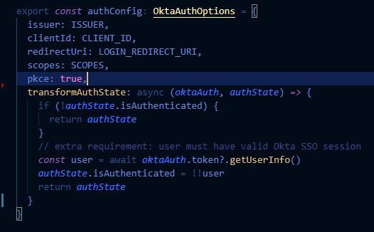 React LoginCallback Component: "AuthSdkError: Could not load PKCE codeVerifier from storage ...