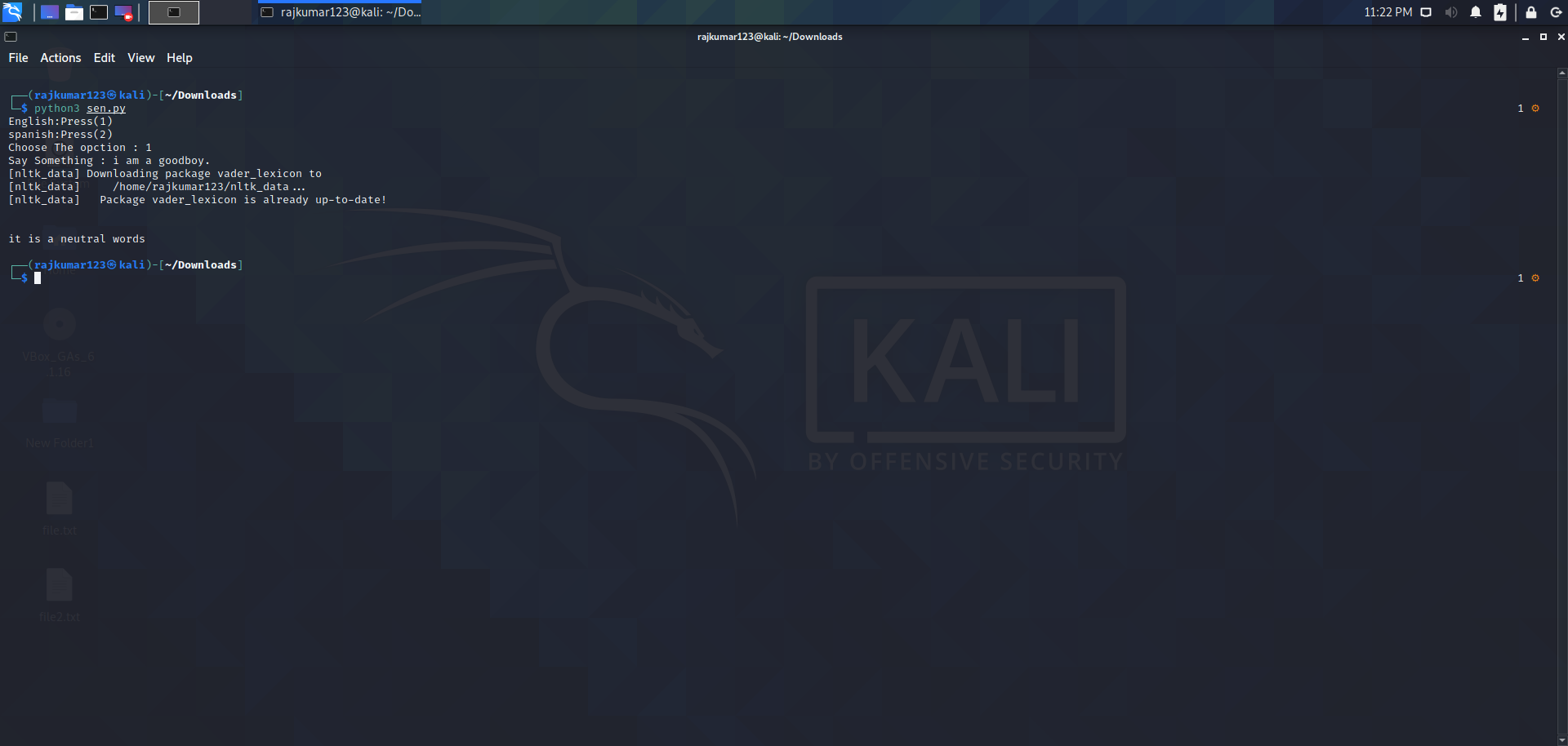 Github Rajkumar5781sentiment Analysis Python Project