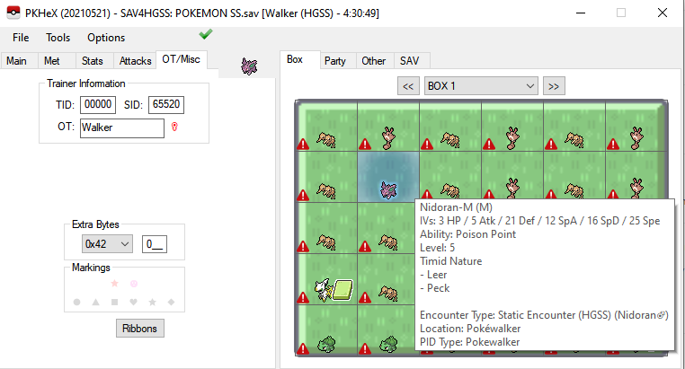 Pokewalker Pokemon Confused with Cute Charmed · Issue #3227 · kwsch/PKHeX · GitHub