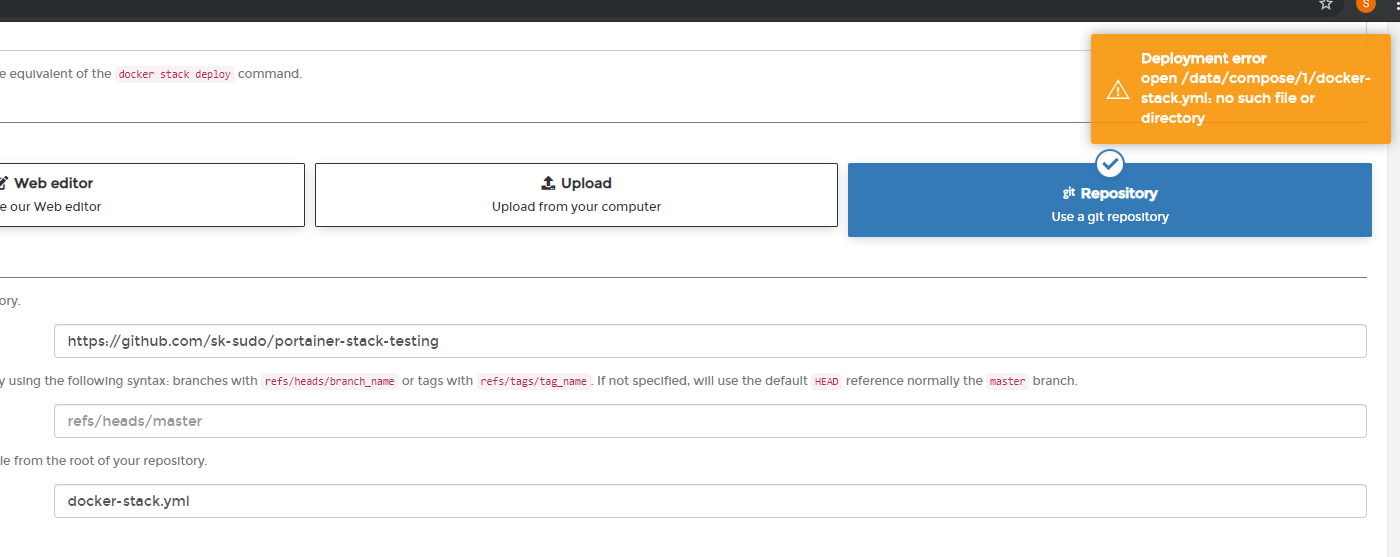 Git Clone Fails · Issue 3131 · Portainerportainer · Github